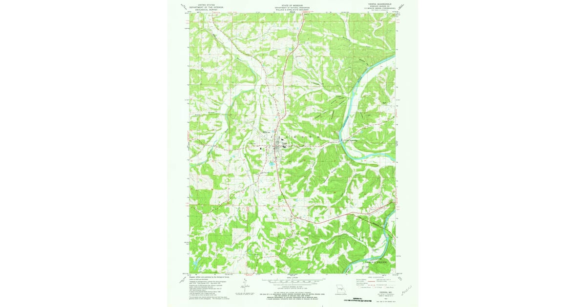 1981 Map of Vienna, MO — High-Res | Pastmaps