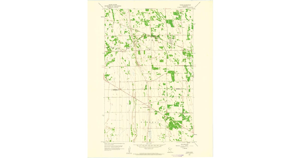 1959 Map of Viking, MN — High-Res | Pastmaps
