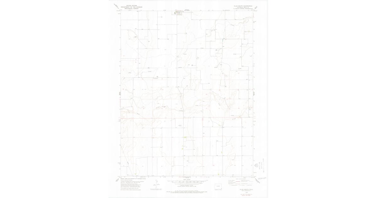 1978 Map of Vilas South, Baca County, CO — High-Res | Pastmaps