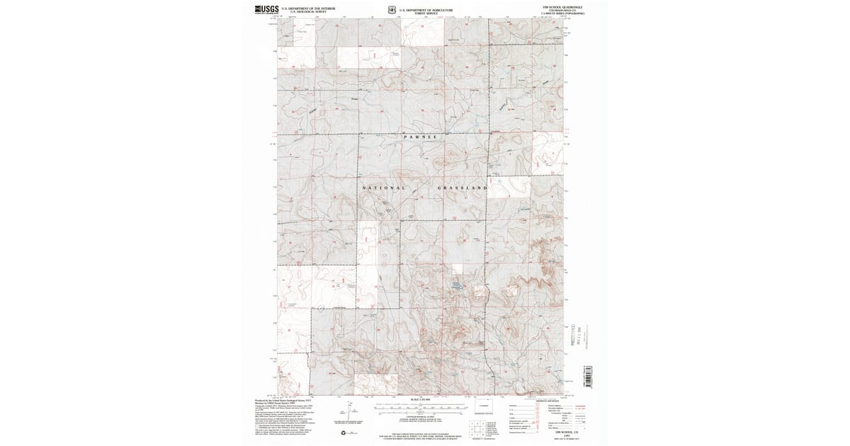 1997 Map of Vim School, Weld County, CO — High-Res | Pastmaps