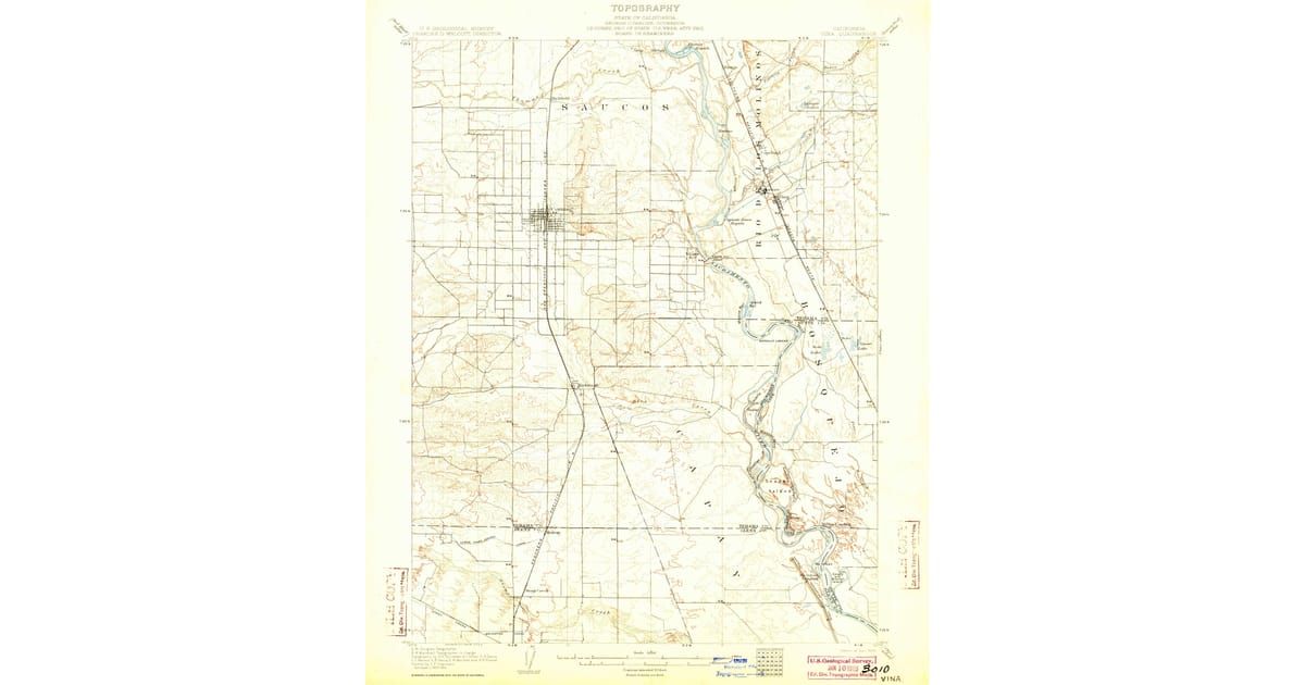 1900s (20th Century) Maps of Tehama County, CA | Pastmaps