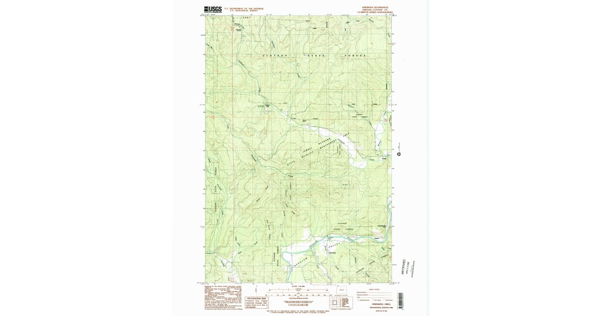1984 Map of Vinemaple, Clatsop County, OR — High-Res | Pastmaps