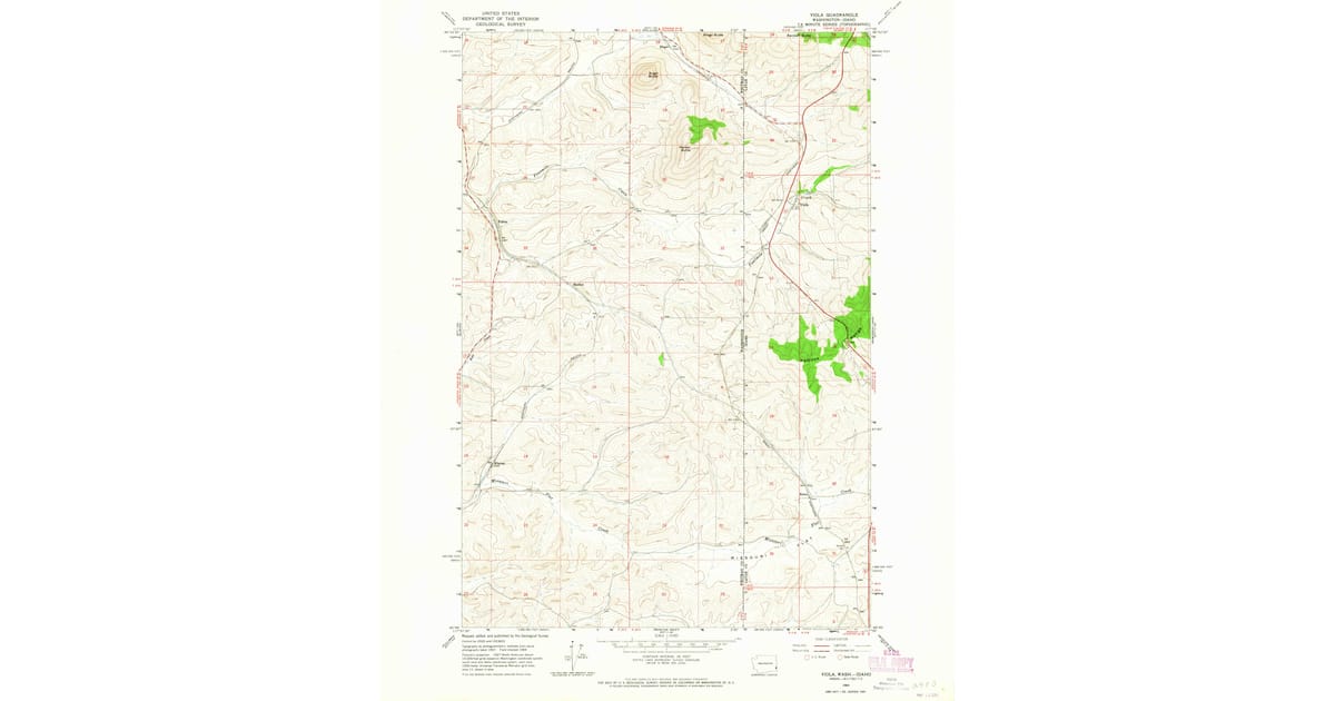 1964 Map of Viola, ID — High-Res | Pastmaps