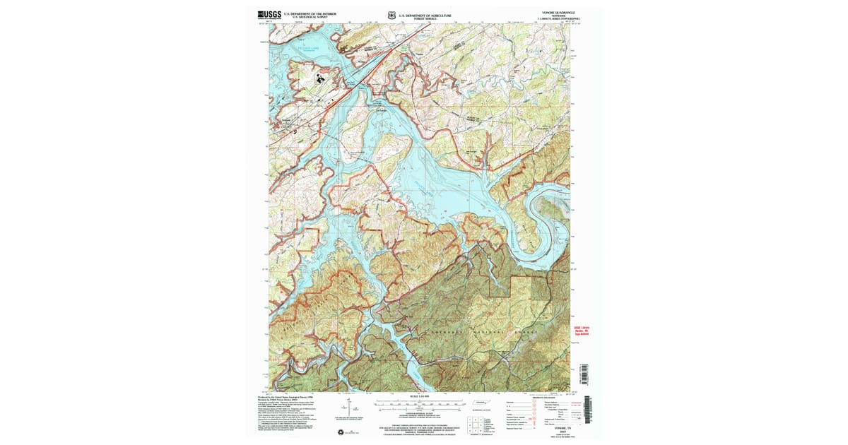 2003 Map of Vonore, TN — High-Res | Pastmaps