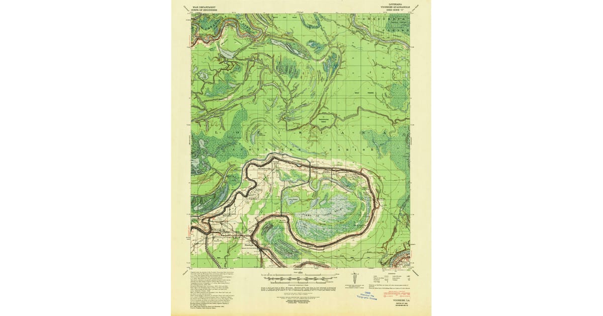 Old Maps of Big Bend, LA | Pastmaps