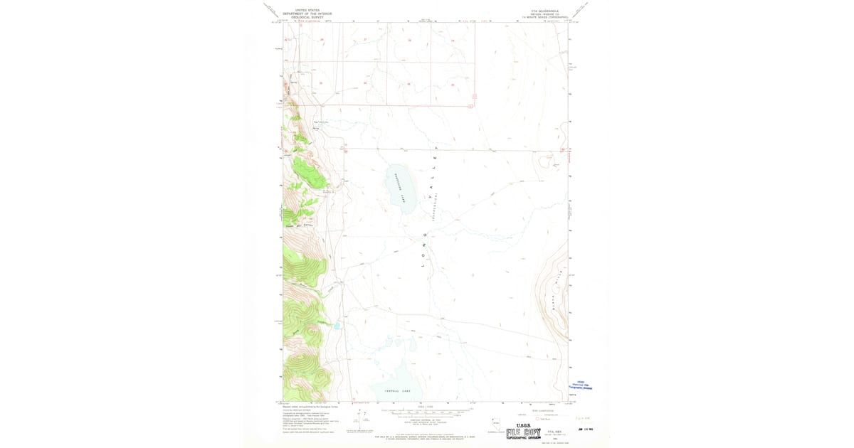 1966 Map of Vya, Washoe County, NV — High-Res | Pastmaps