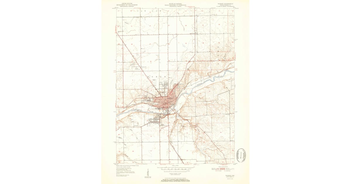 1952 Map of Wabash, IN — High-Res | Pastmaps