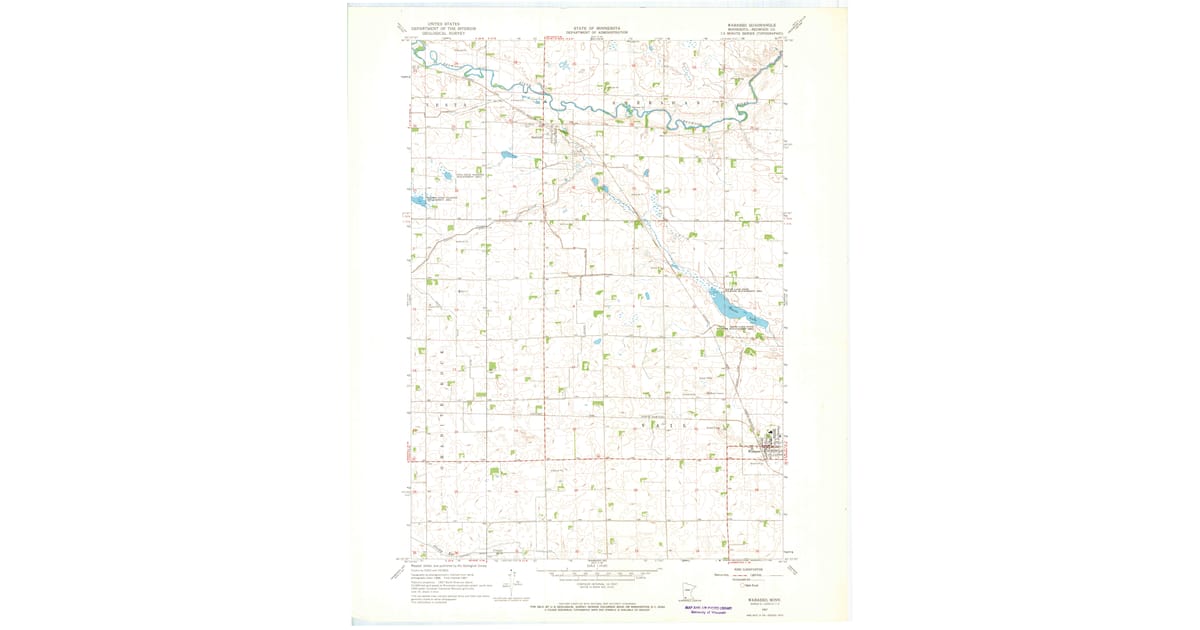 1967 Map of Wabasso, MN — High-Res | Pastmaps