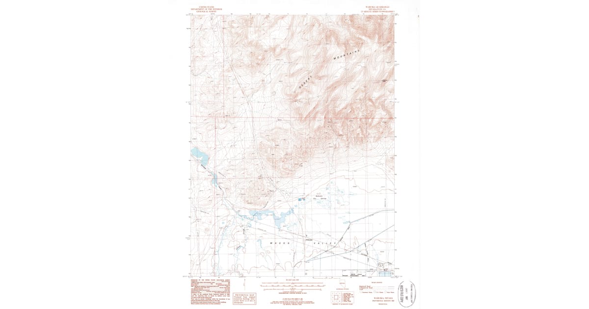 1987 Map of Wabuska, Lyon County, NV — High-Res | Pastmaps