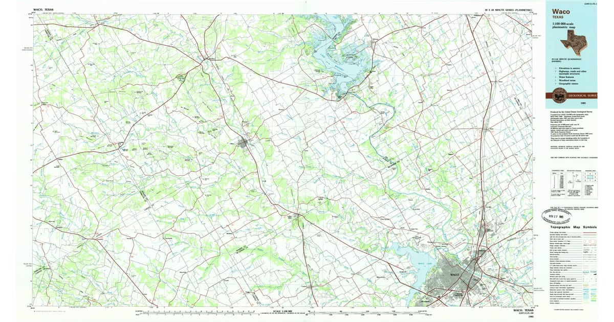 1980s Maps of Lacy Lakeview, TX | Pastmaps