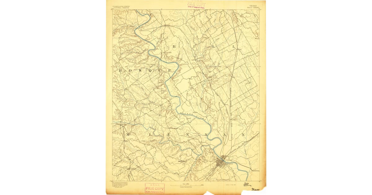 Old Maps of Beverly Hills, TX for Genealogy | Pastmaps