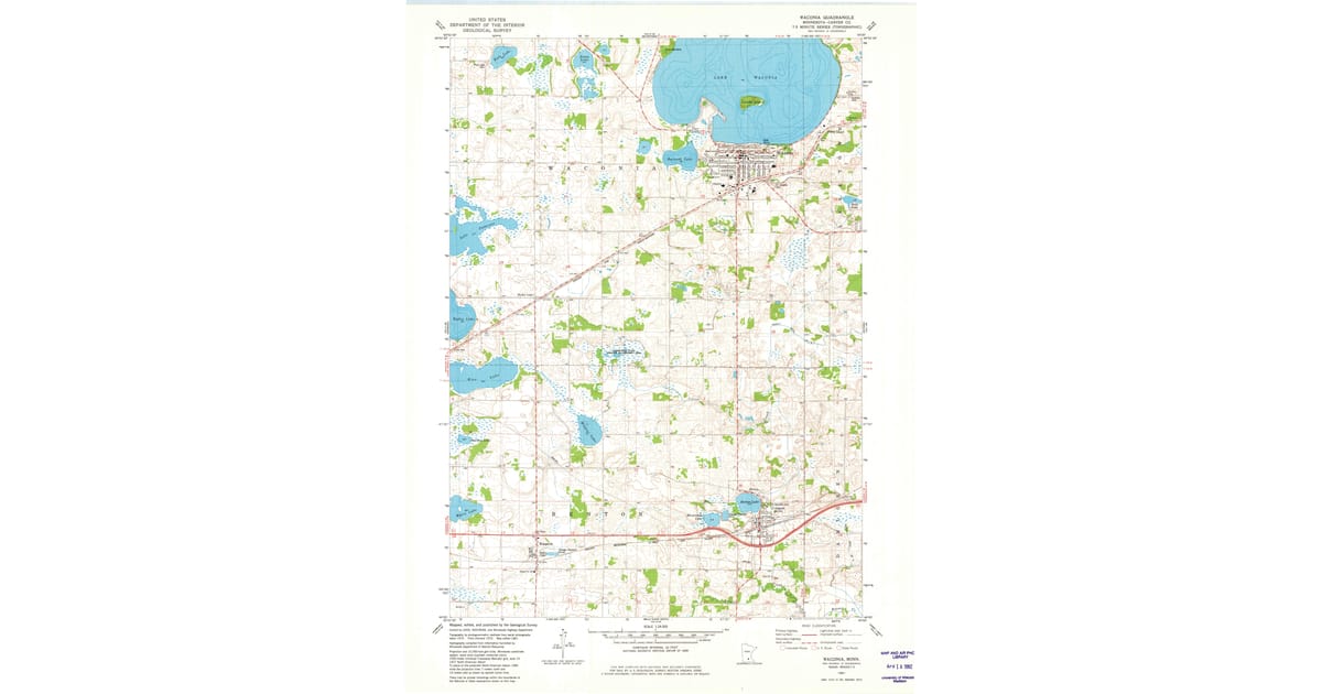 1981 Map of Waconia, MN — High-Res | Pastmaps