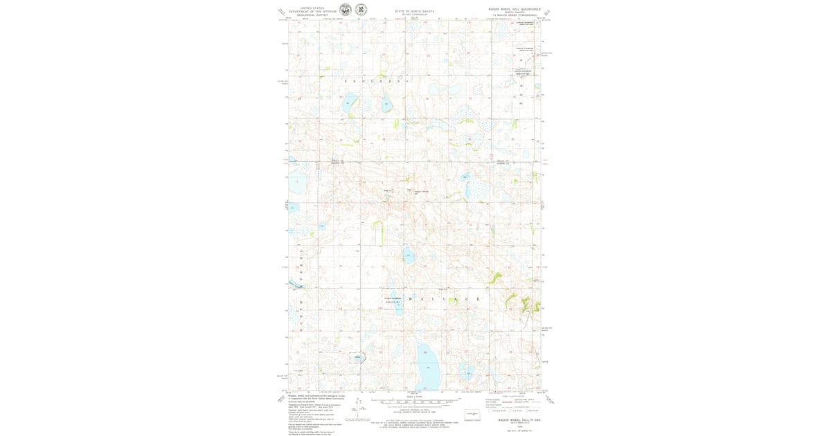1978 Map of Wagon Wheel Hill, Kidder County, ND — High-Res | Pastmaps