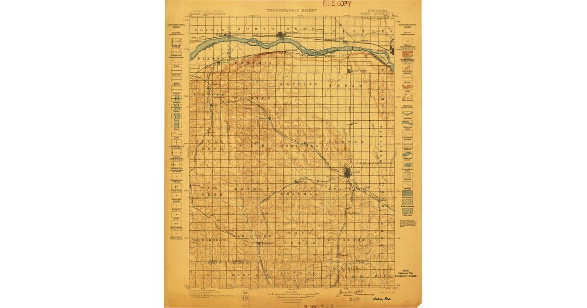 1899 Map of Wahoo, NE — High-Res | Pastmaps