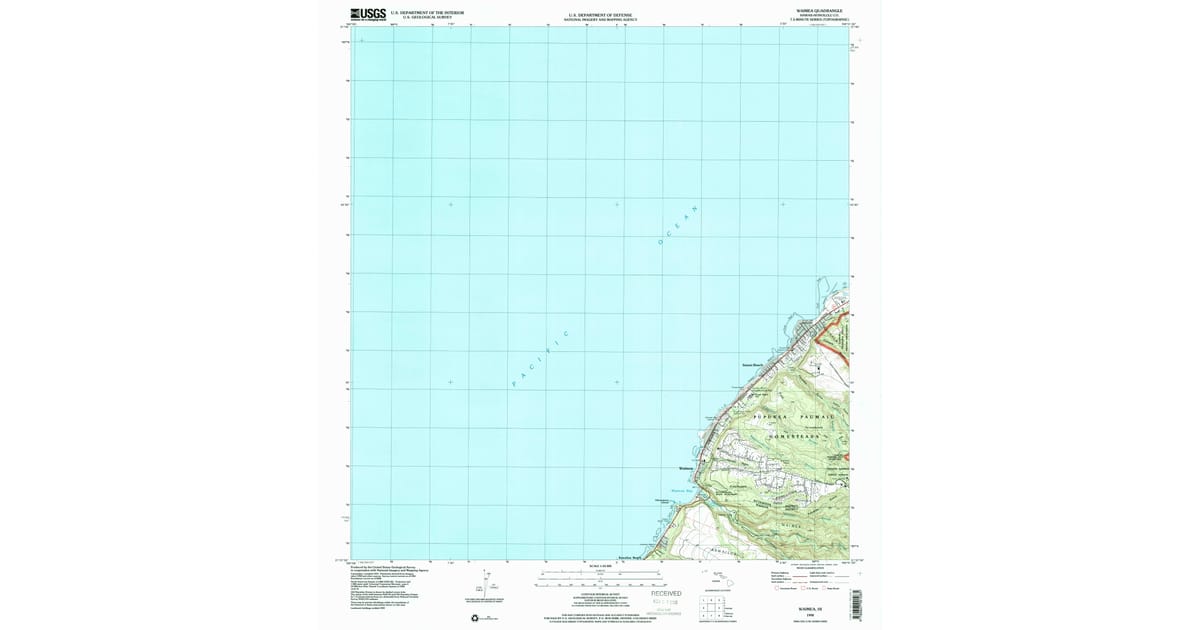 1998 Map of Waimea, Honolulu County, HI — High-Res | Pastmaps