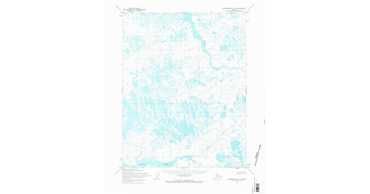 1955 Map of Wainwright C-1, North Slope Borough, AK — High-Res | Pastmaps