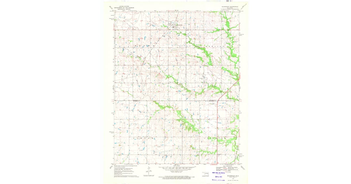 1970 Map of Wainwright, OK — High-Res | Pastmaps