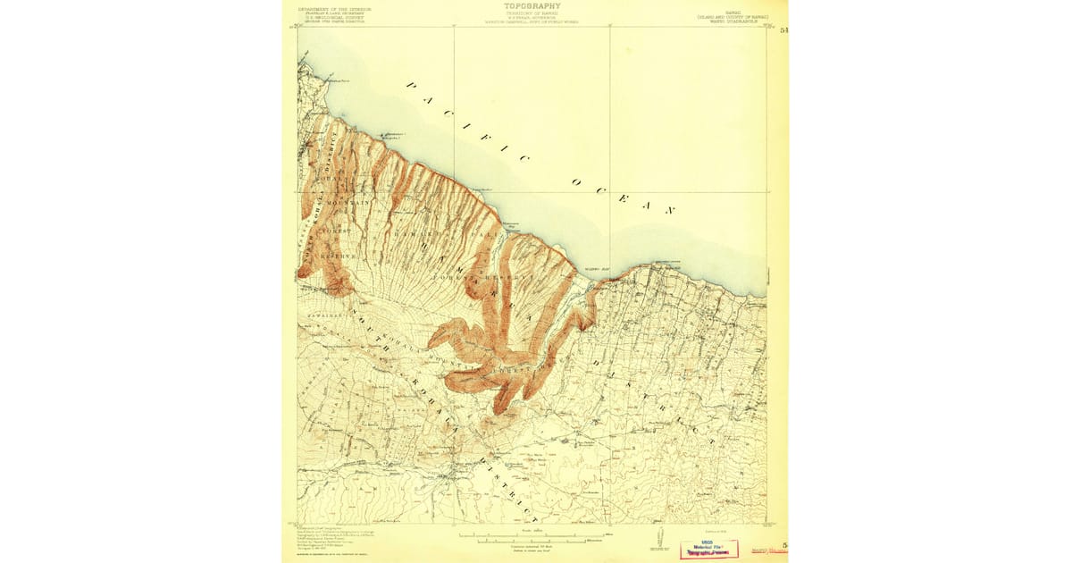Old Maps of Niuli‘i, Hawaiʻi County for Academic Research | Pastmaps