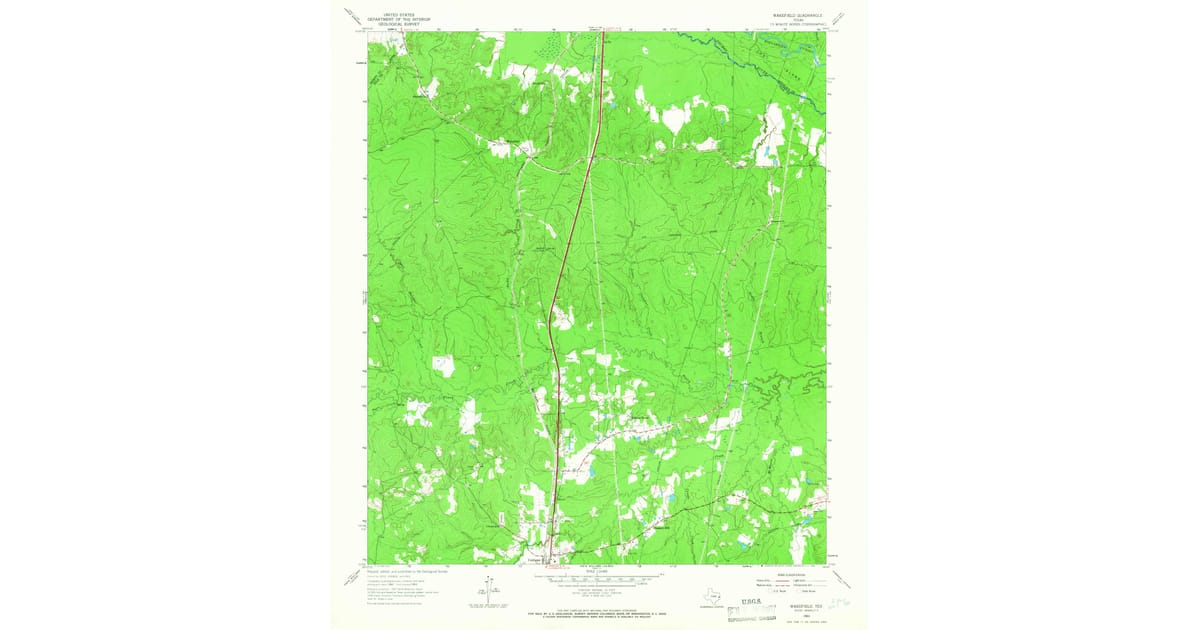 1960s Maps of Wakefield, TX | Pastmaps