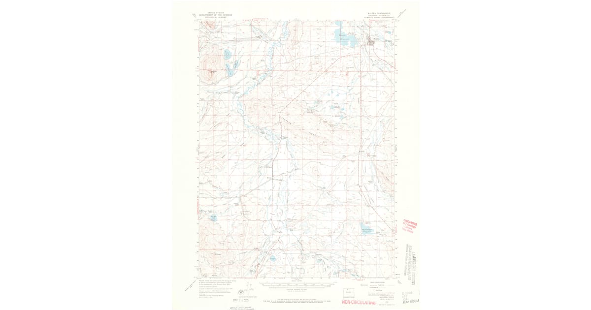 1955 Map of Walden, CO — High-Res | Pastmaps