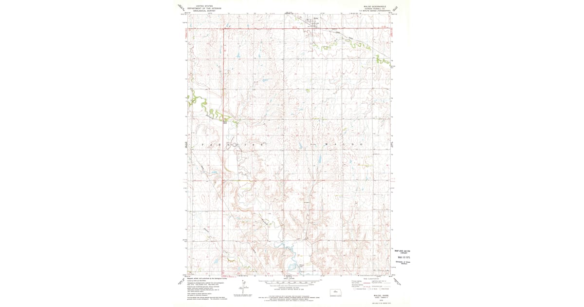 1978 Map of Waldo, KS — High-Res | Pastmaps