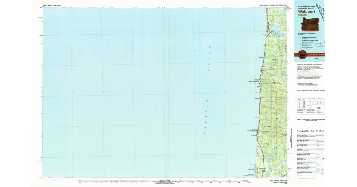 1980s Maps of Florence, OR | Pastmaps