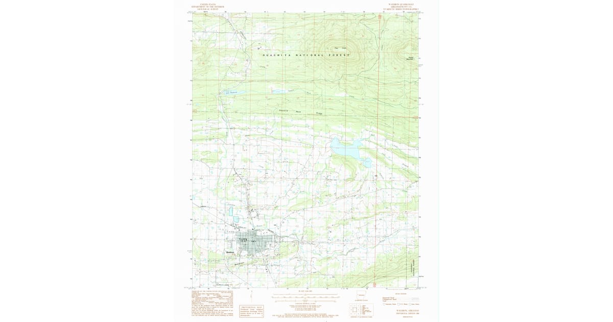 1983 Map of Waldron, AR — High-Res | Pastmaps