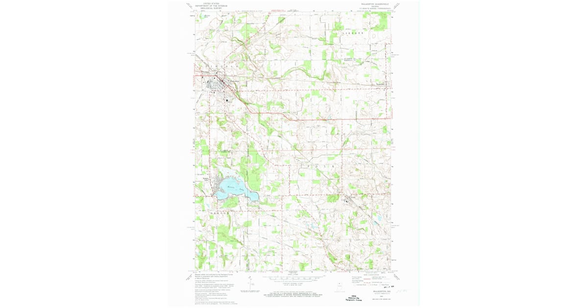 1972 Map of Walkerton, IN — High-Res | Pastmaps