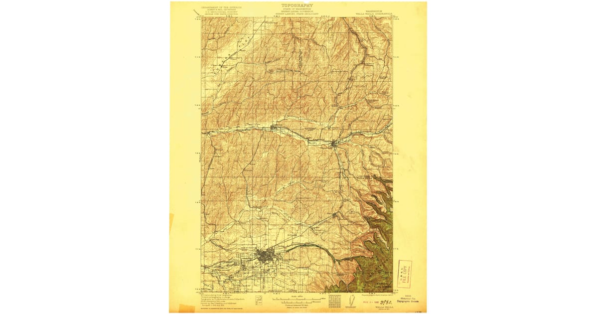 1920s Maps of Walla Walla County, WA | Pastmaps