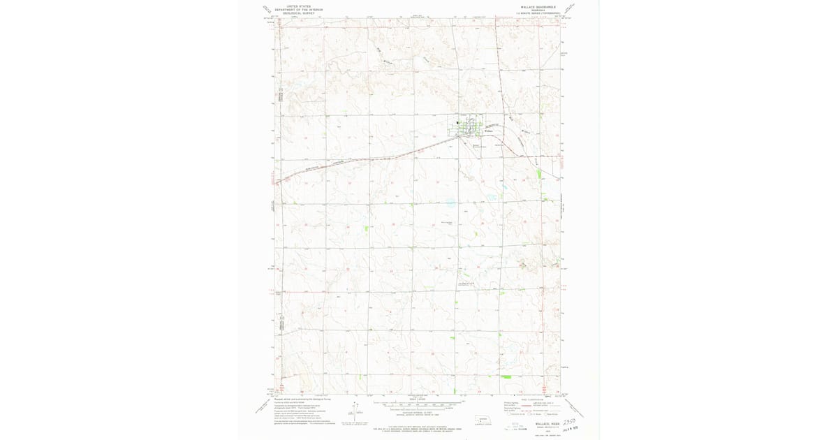 1970s Maps of Wallace, NE | Pastmaps