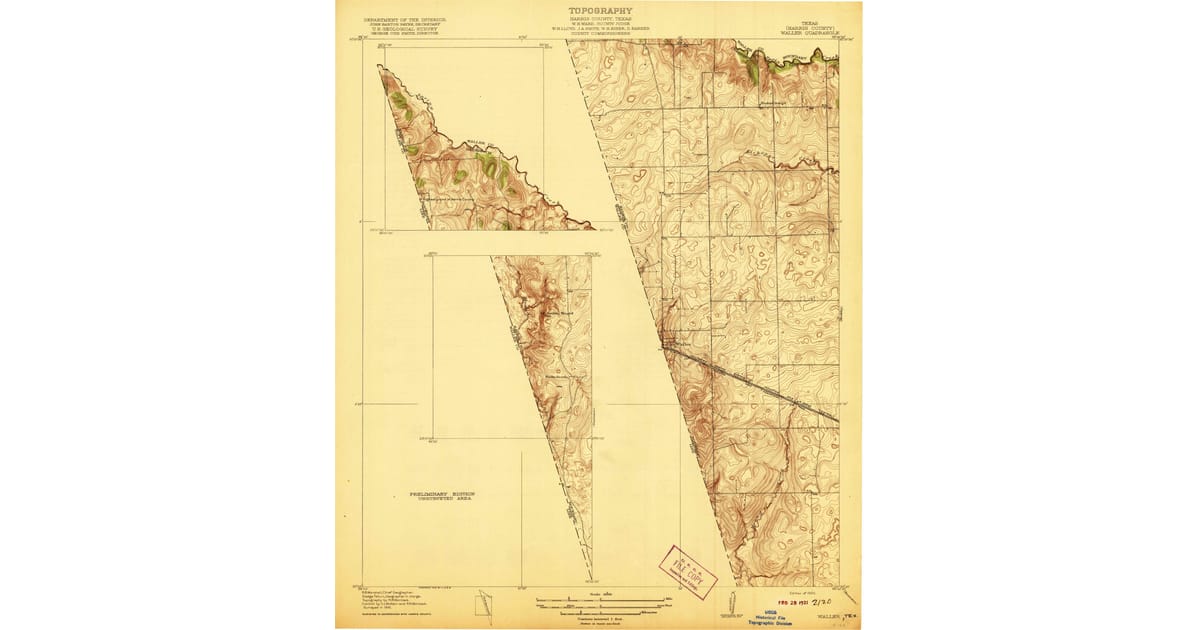 1920s Maps of Waller, TX | Pastmaps
