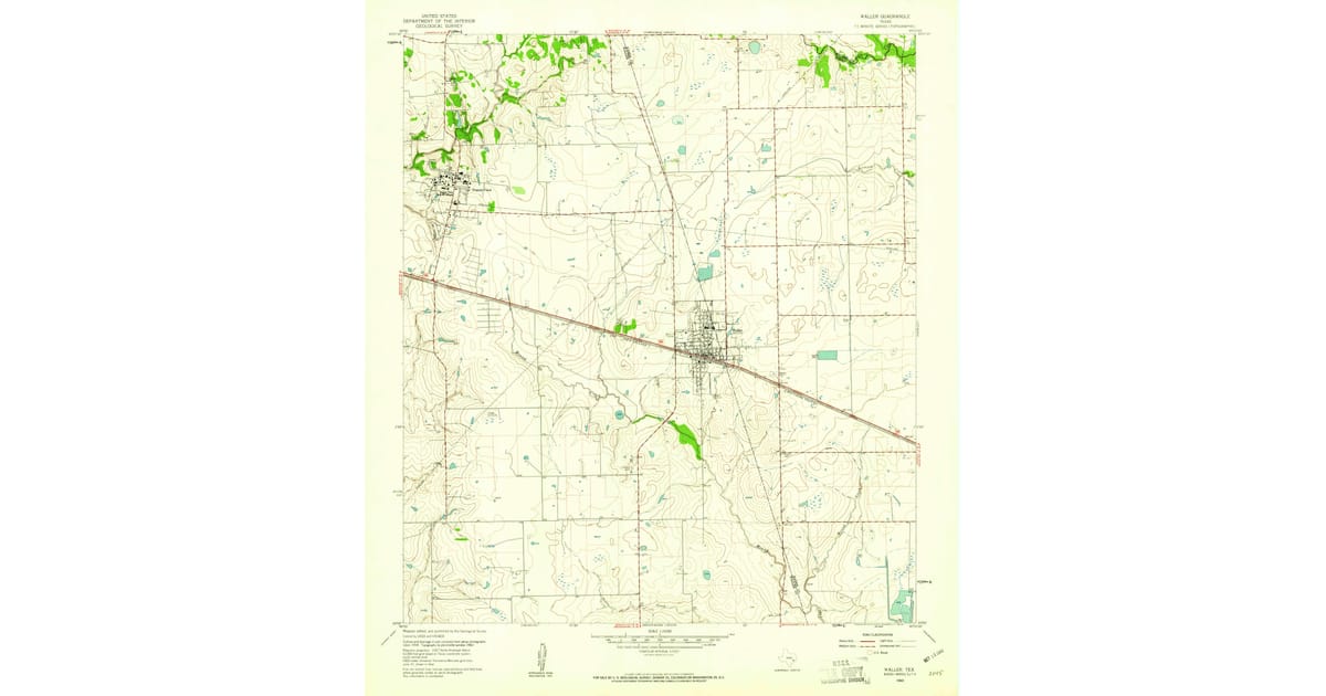 1960s Maps of Pine Island, TX | Pastmaps