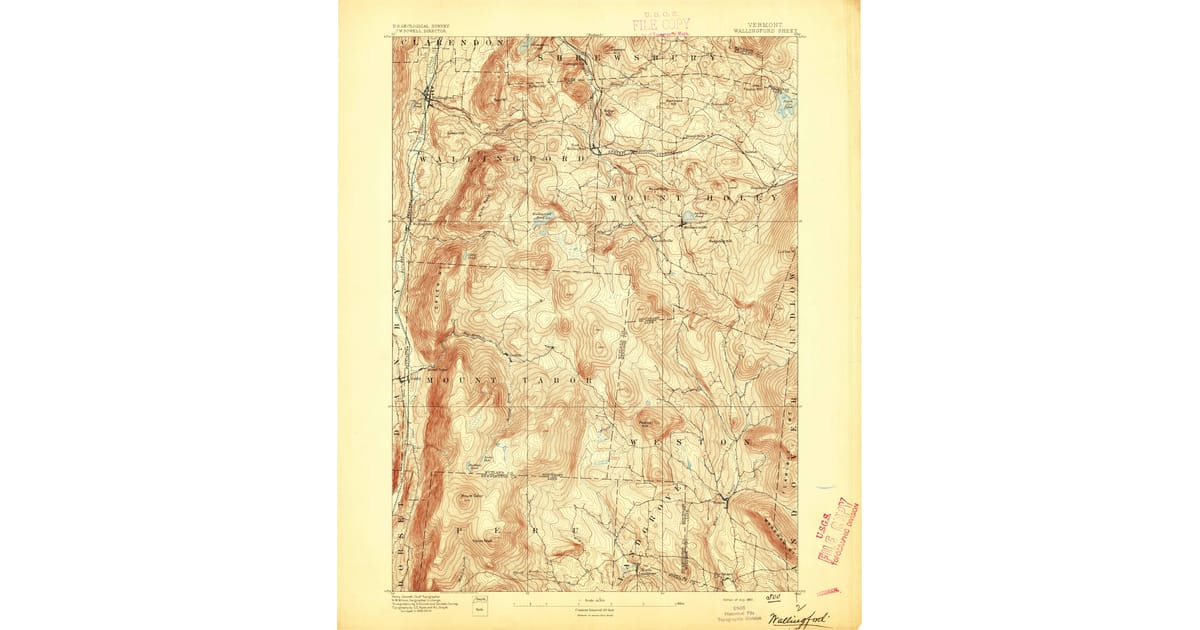 1893 Map of Wallingford, Rutland County, VT — High-Res | Pastmaps
