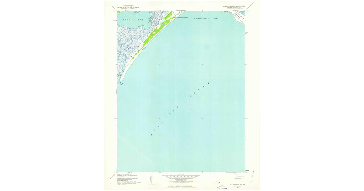 1942 Map of Wallops Island, Accomack County, VA — High-Res | Pastmaps