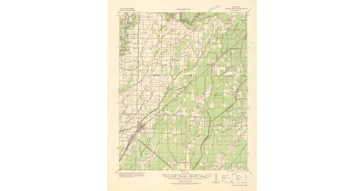 1930s Maps of Ponders, AR | Pastmaps