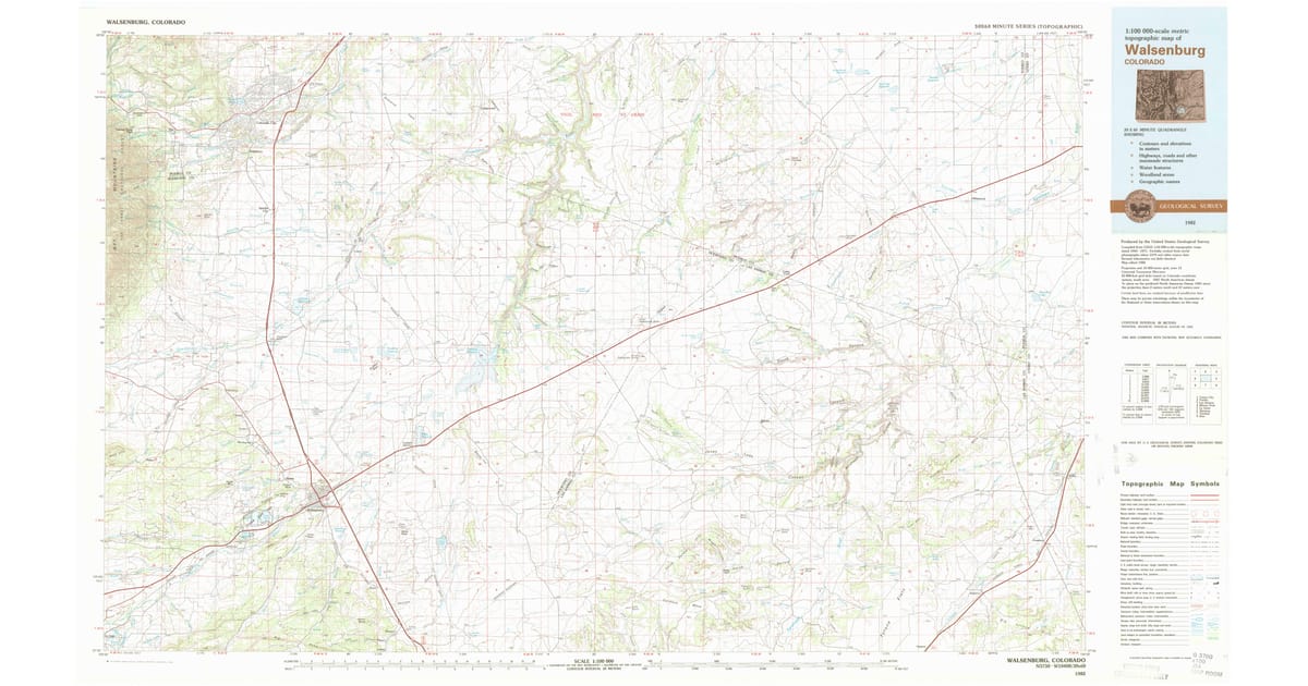 1980s Maps of Alamo, CO | Pastmaps