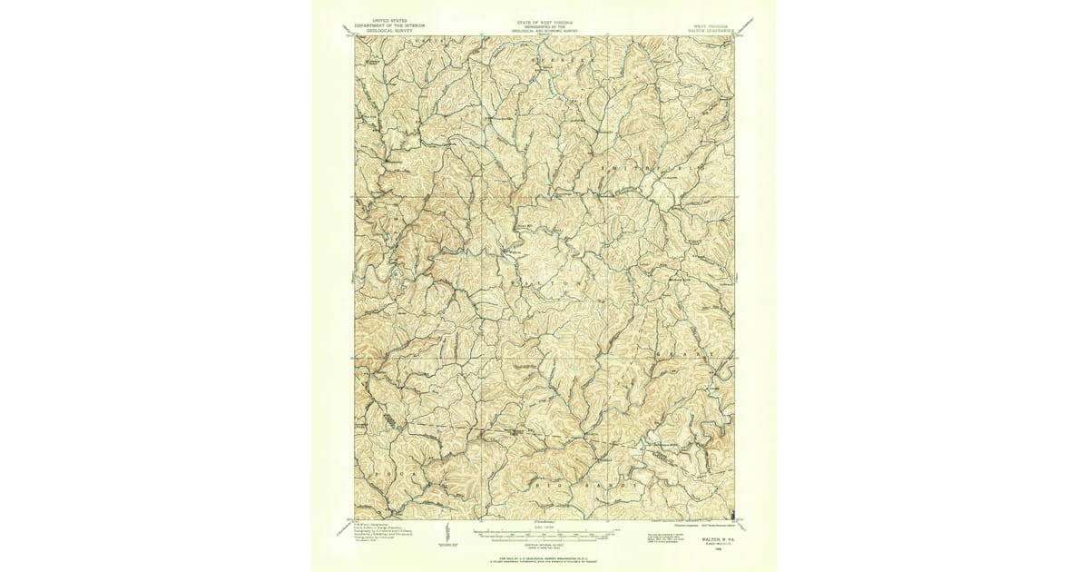 Old Maps of Walton, WV for Genealogy | Pastmaps