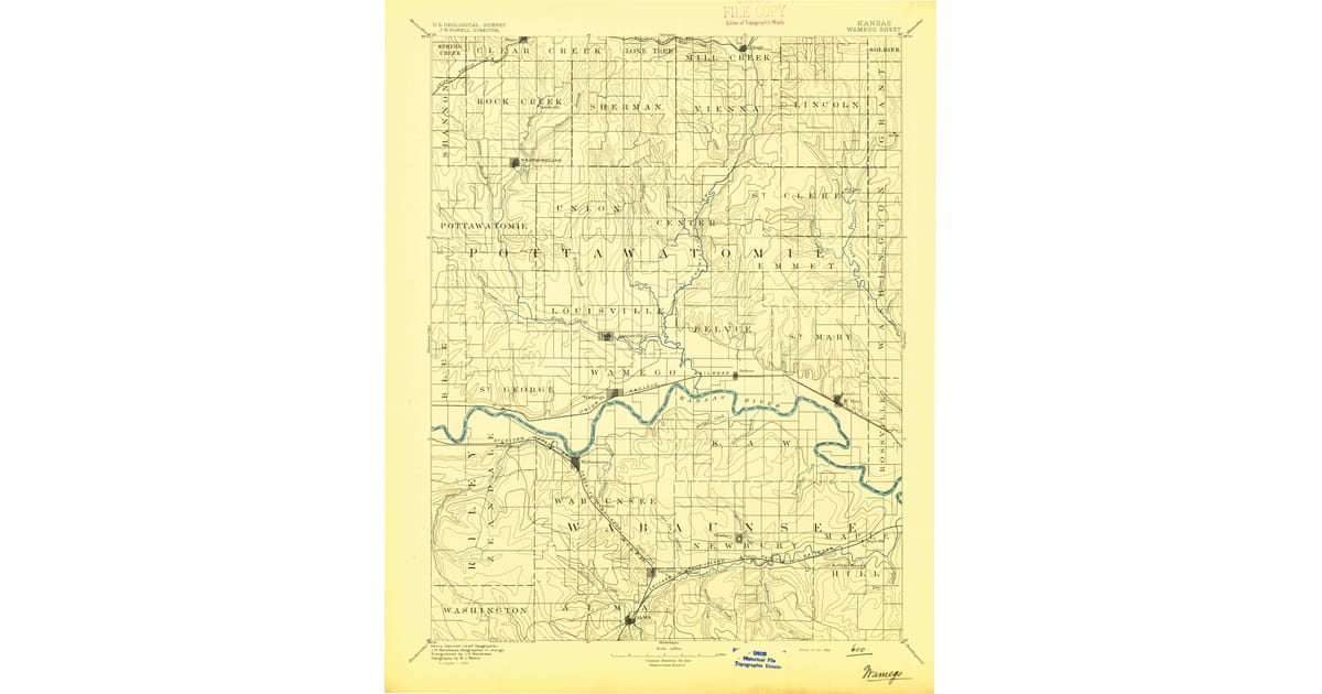 1894 Map of Wamego, KS — High-Res | Pastmaps