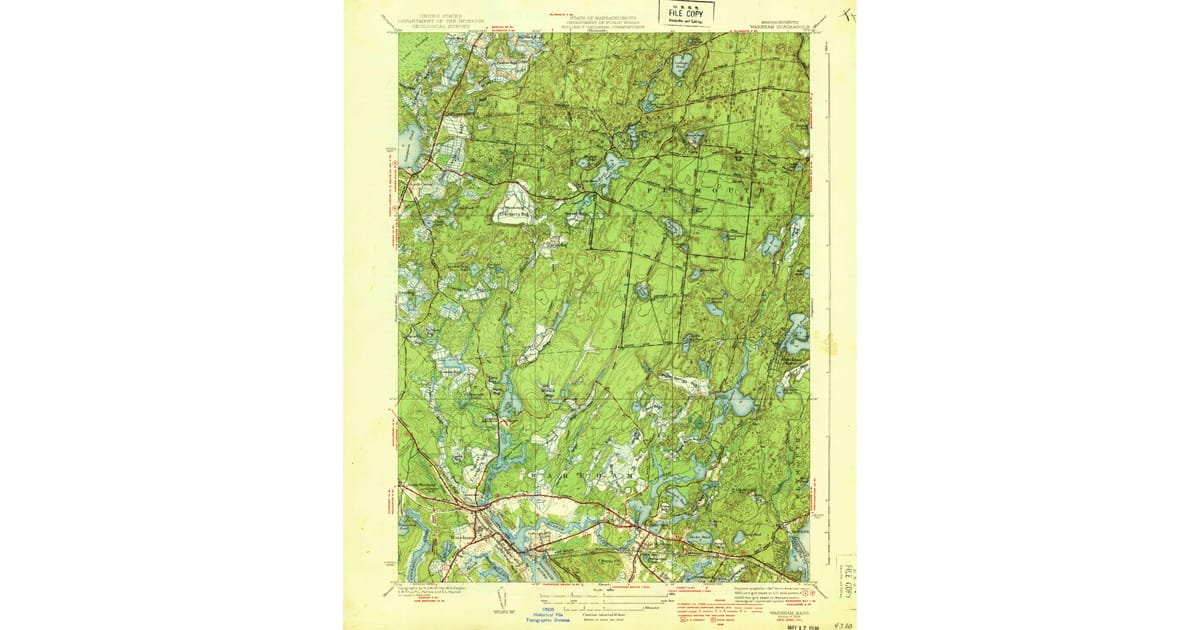 1939 Map of Wareham, Plymouth County, MA — High-Res | Pastmaps