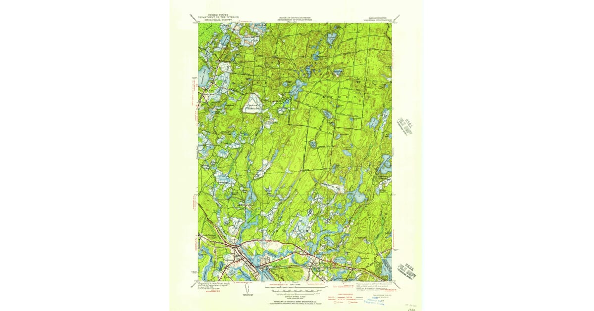 1946 Map of Wareham, Plymouth County, MA — High-Res | Pastmaps