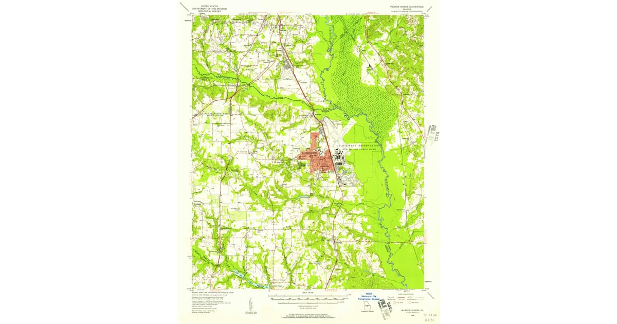 Old Maps of Centerville, GA for Academic Research | Pastmaps
