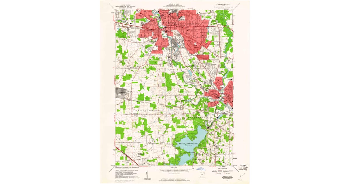 1959 Map of Warren, OH — High-Res | Pastmaps