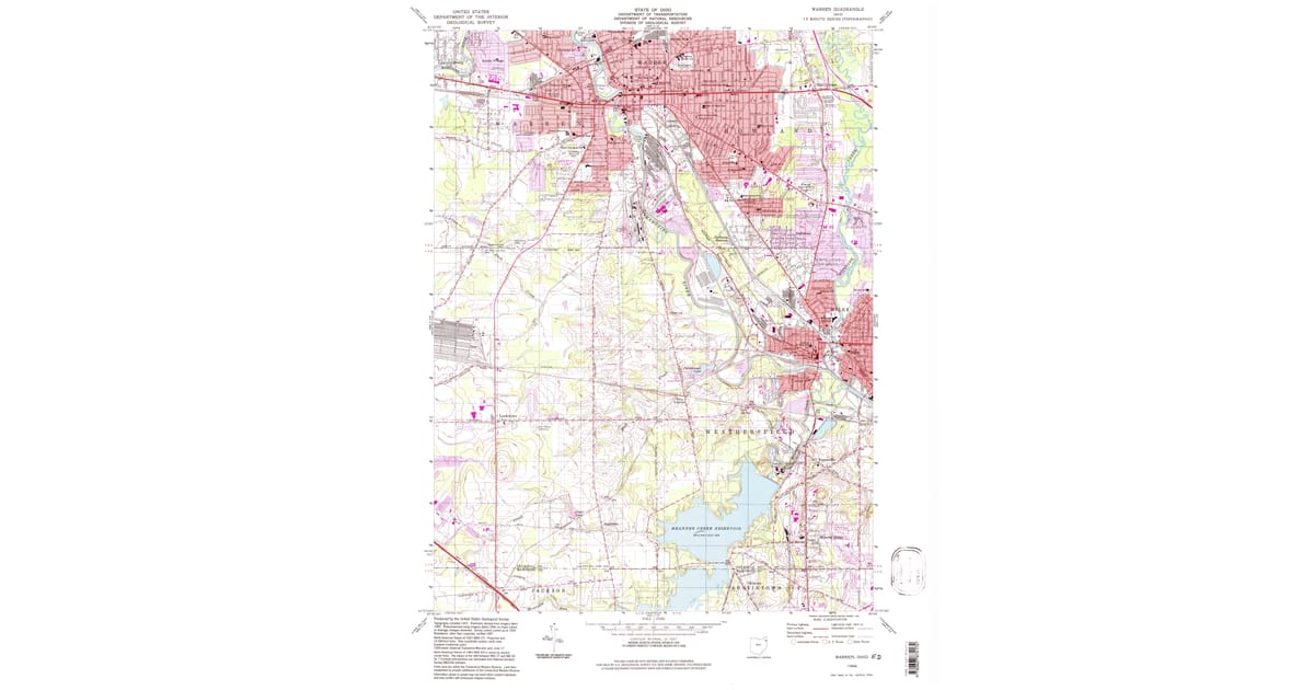 1994 Map of Warren, OH — High-Res | Pastmaps