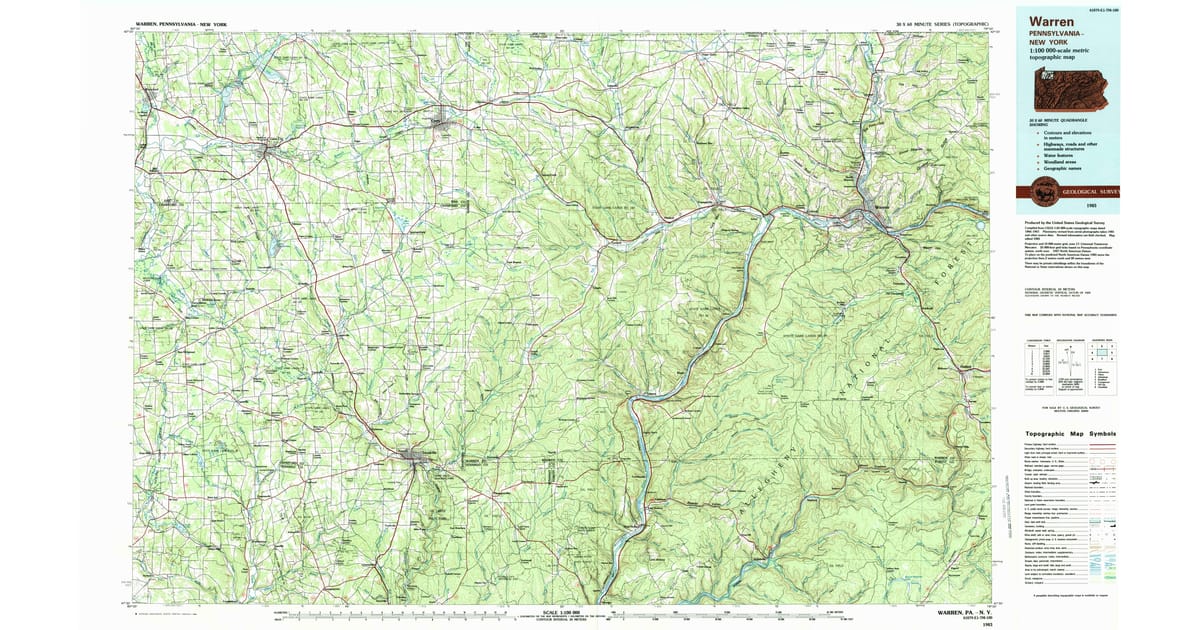 1980s Maps of Corry, PA | Pastmaps
