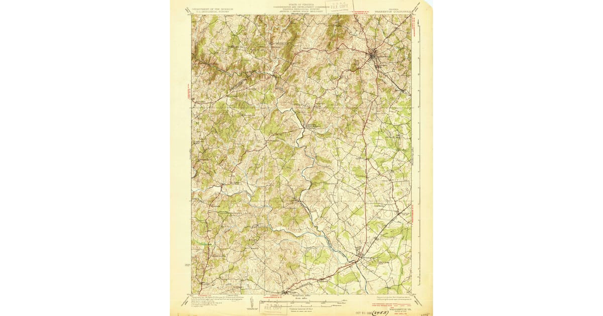 1930s Maps of New Baltimore, VA | Pastmaps