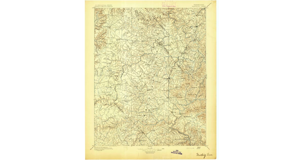 Old Maps of Lancing, TN for Genealogy | Pastmaps