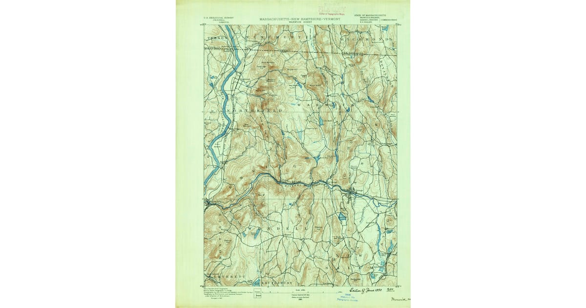 1889 Map of Warwick, Franklin County, MA — High-Res | Pastmaps