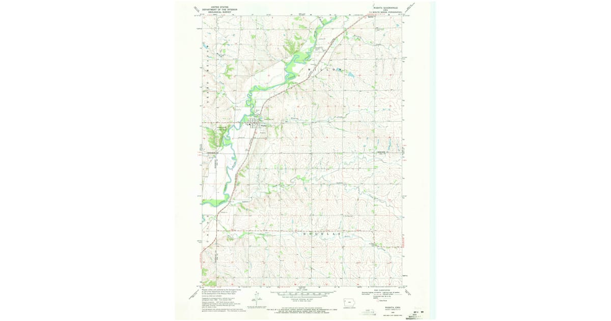 1969 Map of Washta, IA — High-Res | Pastmaps