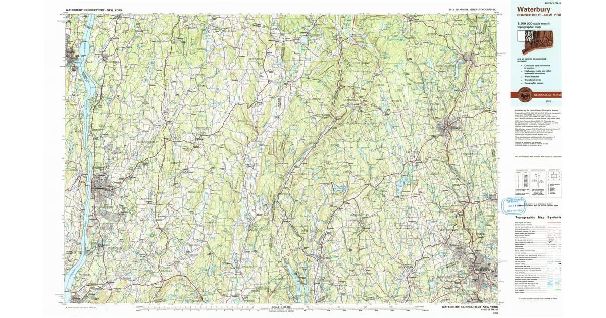 1990s Maps of Washington, CT | Pastmaps