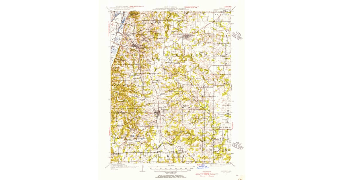 Old Maps of Waterloo, IL for Genealogy | Pastmaps